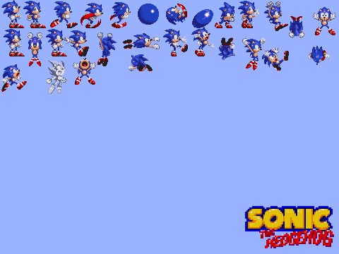 Sonic in Sonic 3&K Sprites