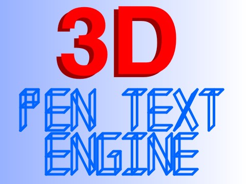 3d Pen Text Engine