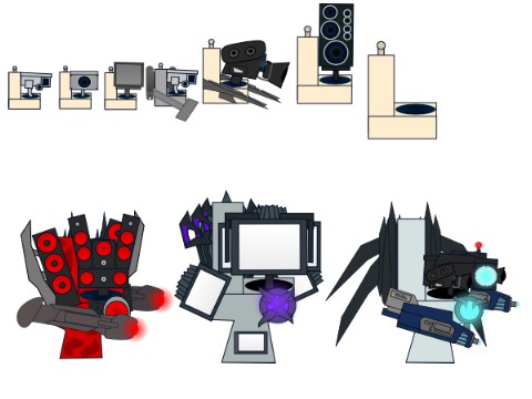 Skibidi Multiverse Sprites (Noskillclutch)