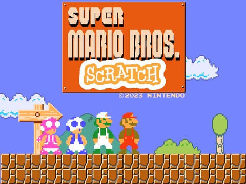 Super Mario Bros. For Scratch. -A scroll platformers / スーパーマリオブラザーズ ...