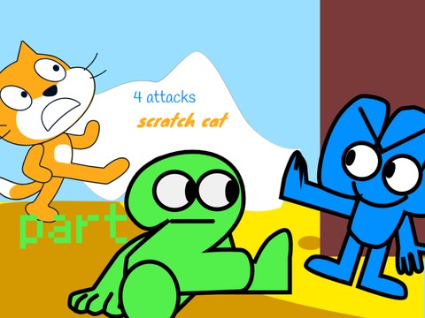 2 attacks scratch cat (4 attcks scratch cat part 2)