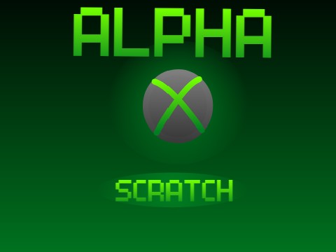 X Scratch Alpha Test