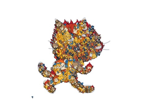 ultimate scratch cat mosaic (link to turbowarp below)