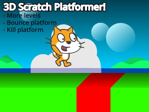 Scratch Cat Stretchy Platformer