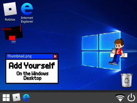Add yourself on the Windows desktop