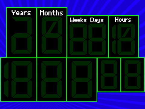 1020 Seconds / 3 Chronary Years Countdown