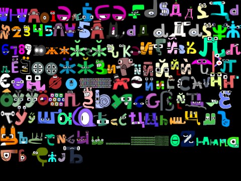 ¡the full RALR cast but it's some missing letters