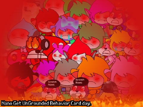 Nano Get UnGrounded Behavior Card day. (Evil Nano Gets Grounded!) Remix.
