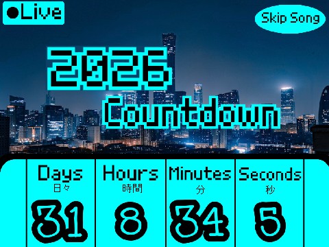 Live 2026 Countdown