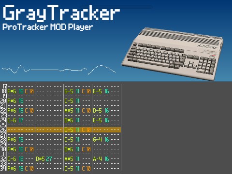 GrayTracker v0.2 (Amiga MOD Player)