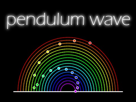 Customizable Rainbow Pendulum Wave (Chromatic Scale)