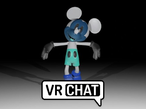 photo-negative mickey in the goofiest places (vrchat)