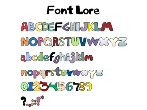 Alphabet Lore Font (My Version)