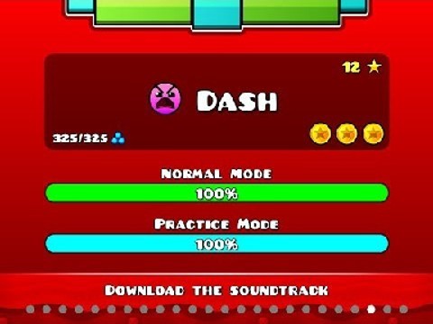 GEOMETRY DASH DASH FULL LEVEL (losted gd project)