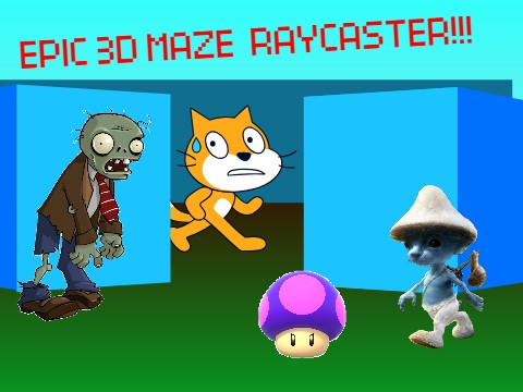 A maze 3D on Scratch - Raycasting