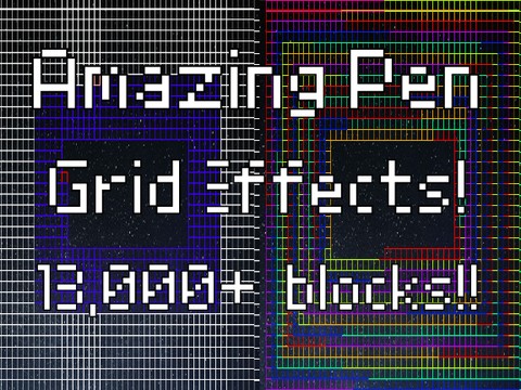 Amazing Pen Grid Ξffects V 3.0 13k+ blocks #trending
