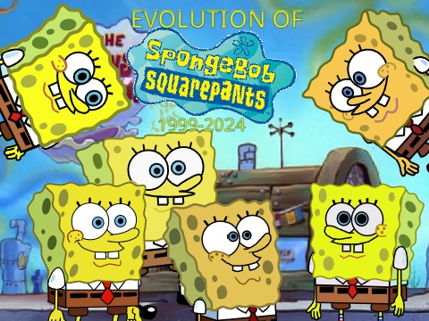 EVOLUTION OF SPONGEBOB 1999-2024