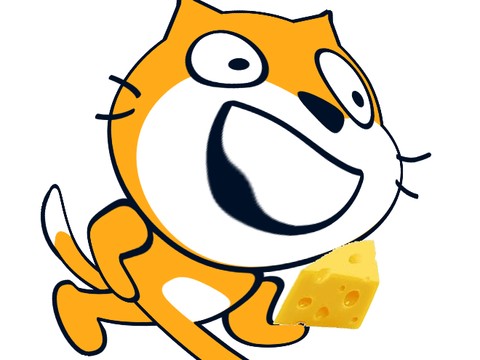 Scratch Cat very rapidly eats cheese remix