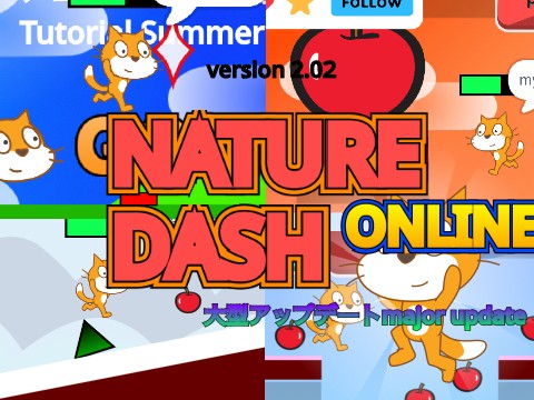 ☁Nature cloud dash version2.02/#Games #Cloud #Scratch #Platformer