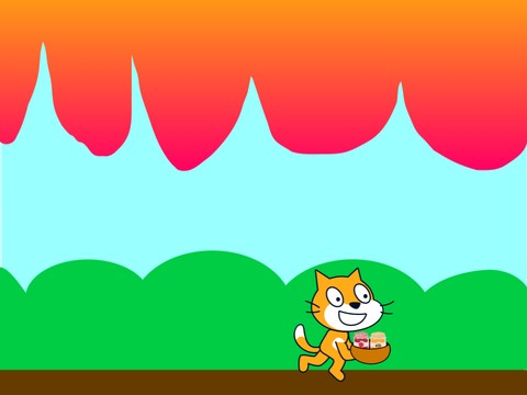 Scratch cat swims in jelly flood
