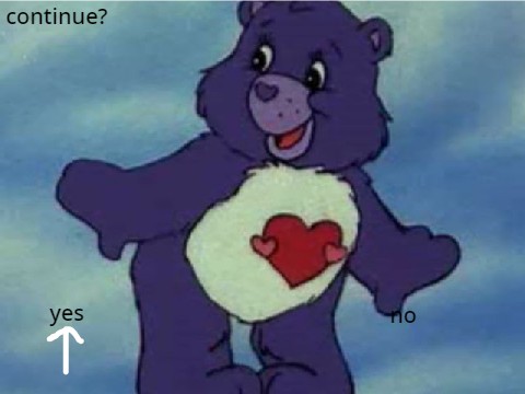 care bears bootleg continue and game over