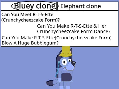 3 Extra Questions For The Bluey Clone