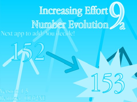 Increasing Effort Number Evolution 9a | 152 153 | 306% Effort Level