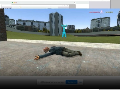 Spawning Withered Cyan in gmod