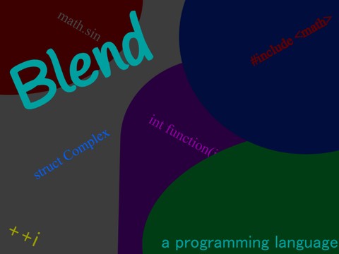 Blend a programming language