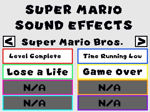 Super Mario Sound Effects