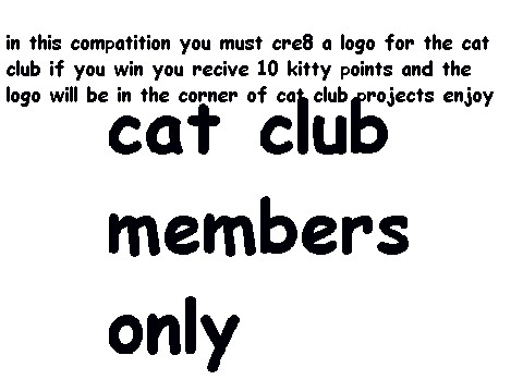 cat club logo comp