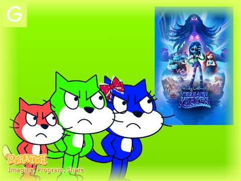 Cats misbehave on the way to Ruby Gillman, Teenage Kraken/GROUNDED