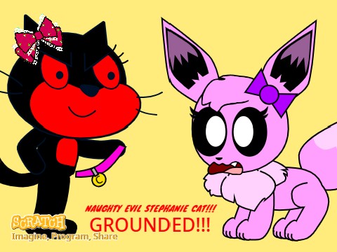 Evil Stephanie Cat steals Cotton's collar/GROUNDED