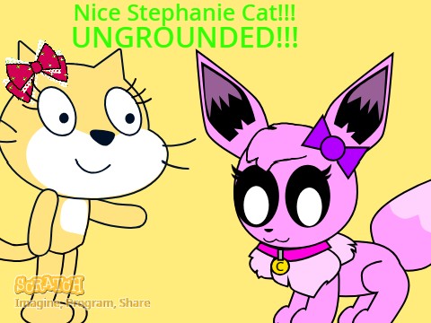 Stephanie Cat brings Cotton's collar back to Cotton/puts it back on ...