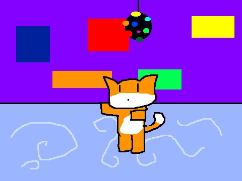 Cute scratch cat partying!