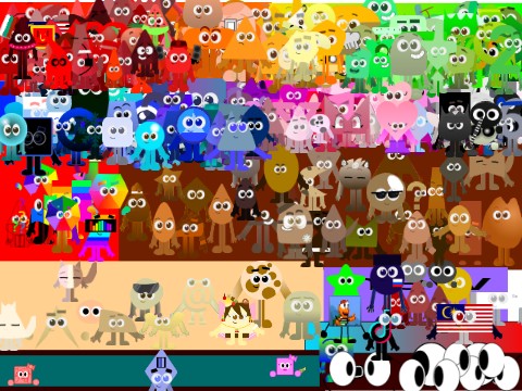 ULTIMATE SUPER NEW GIGA EXTENDED COLORBLOCKS BAND