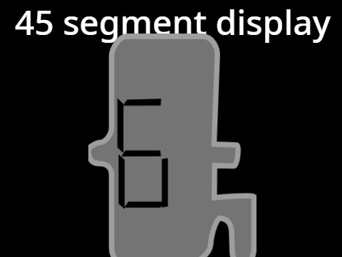 45 segment display
